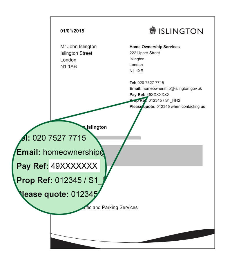 Where you can find your leaseholder payment reference number ...
